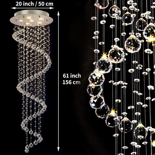 Modern Contemporary Swirl Chandelier Lighting for Foyer Dining Room Ki ...
