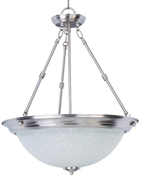 Essentials 3-Light Invert Bowl Pendant Satin Nickel - C157-5846ICSN ...